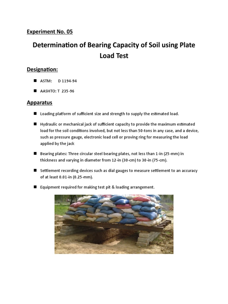 Plate Load Test | PDF | Structural Load | Structural Steel