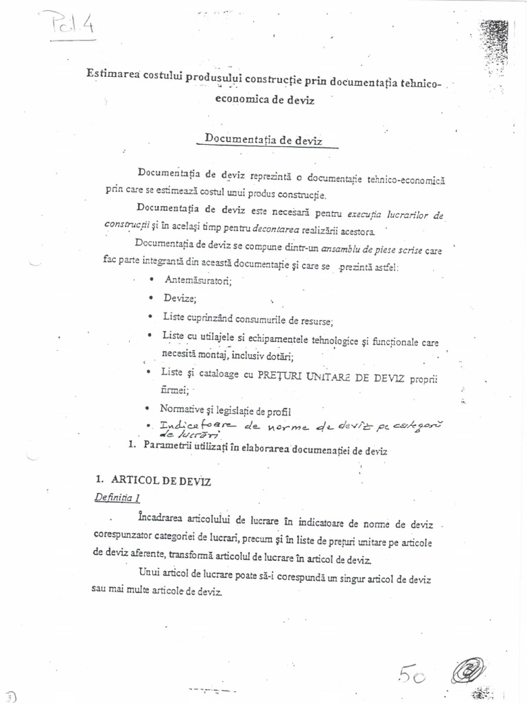 Model Intocmire Deviz Constructii PDF | PDF