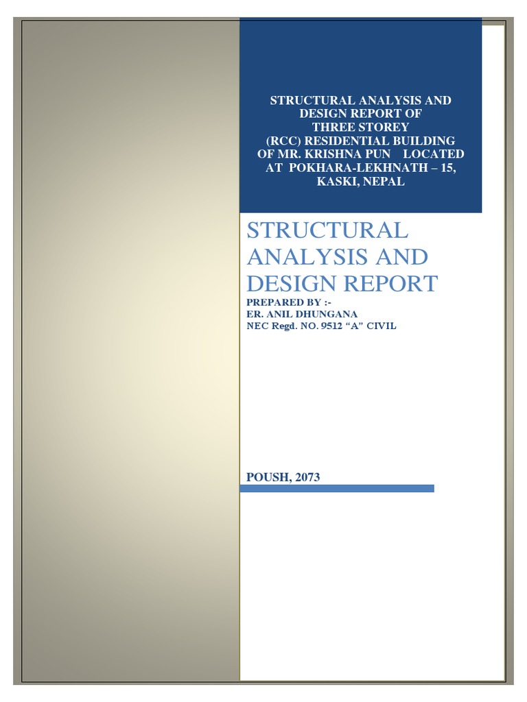 SAP Report of Residential Building at PLMC | Download Free PDF ...