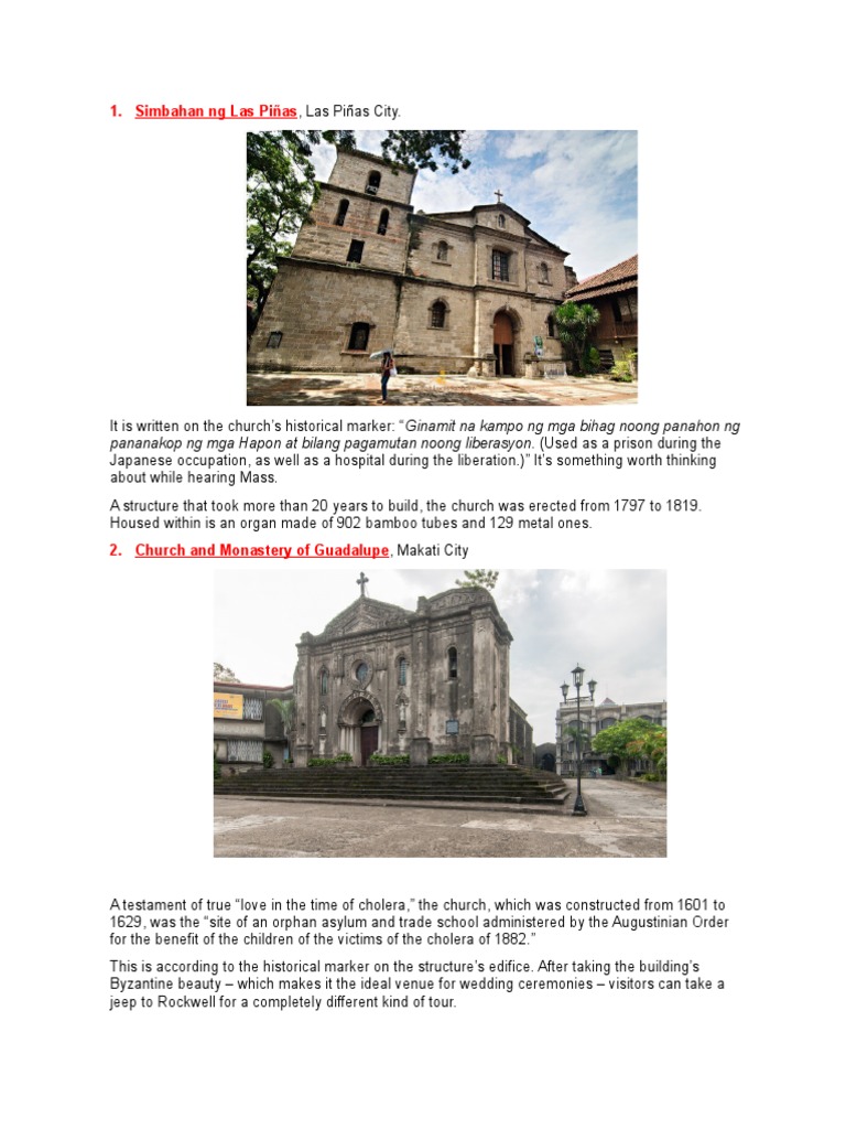 Calabarzon Historical Places | PDF | Museum | Manila