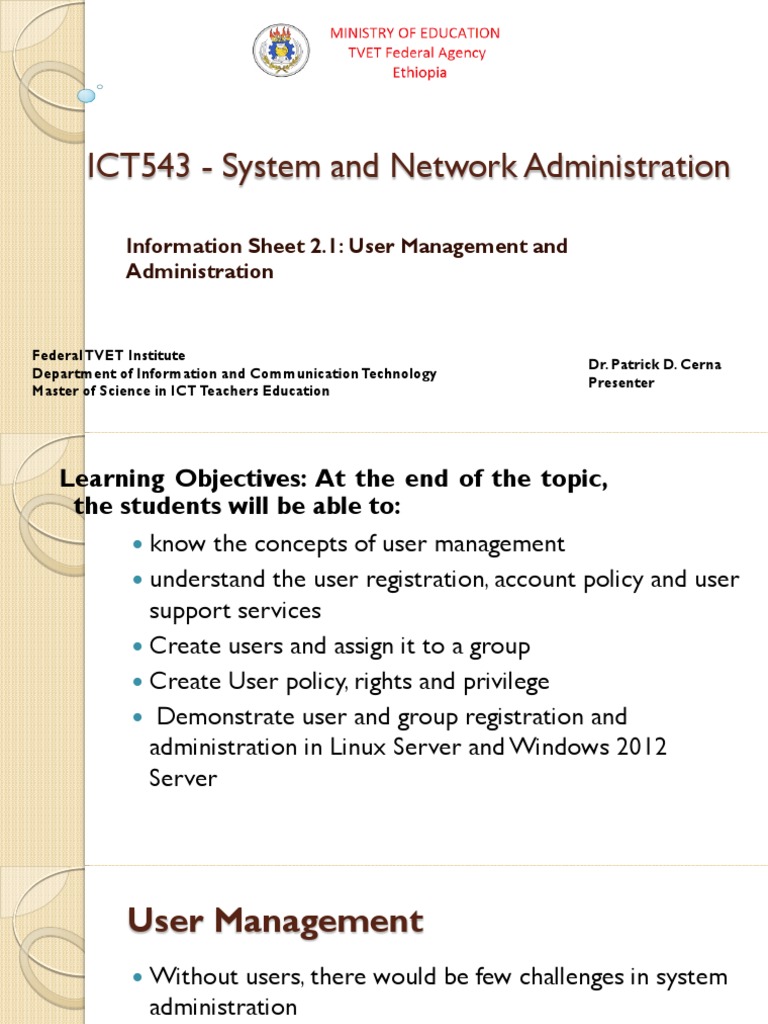 Information2 UserManagement | PDF | User (Computing) | Sudo