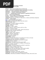 Vocabulary Words List - Grade 7 - 2025 26 | PDF