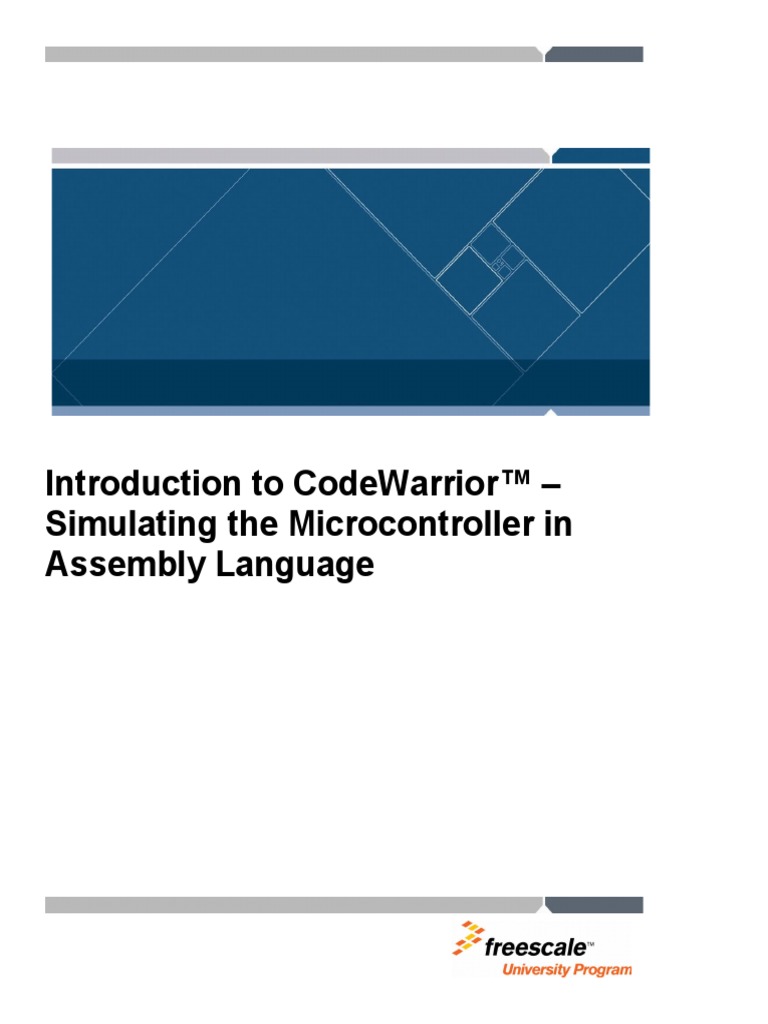 Introduction To Codewarrior™ - Simulating The Microcontroller in Assembly Language | PDF ...