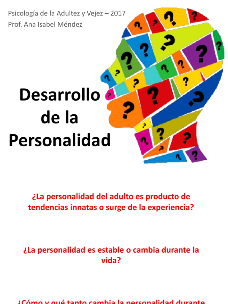 Clase 8 Desarrollo de Personalidad | Adultos | Ciencias del ...