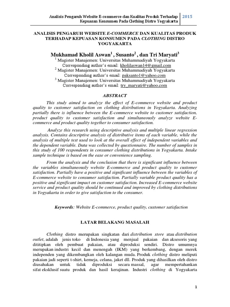 Mukhamad Kholil Aswan, Susanto, Dan Tri Maryati | PDF