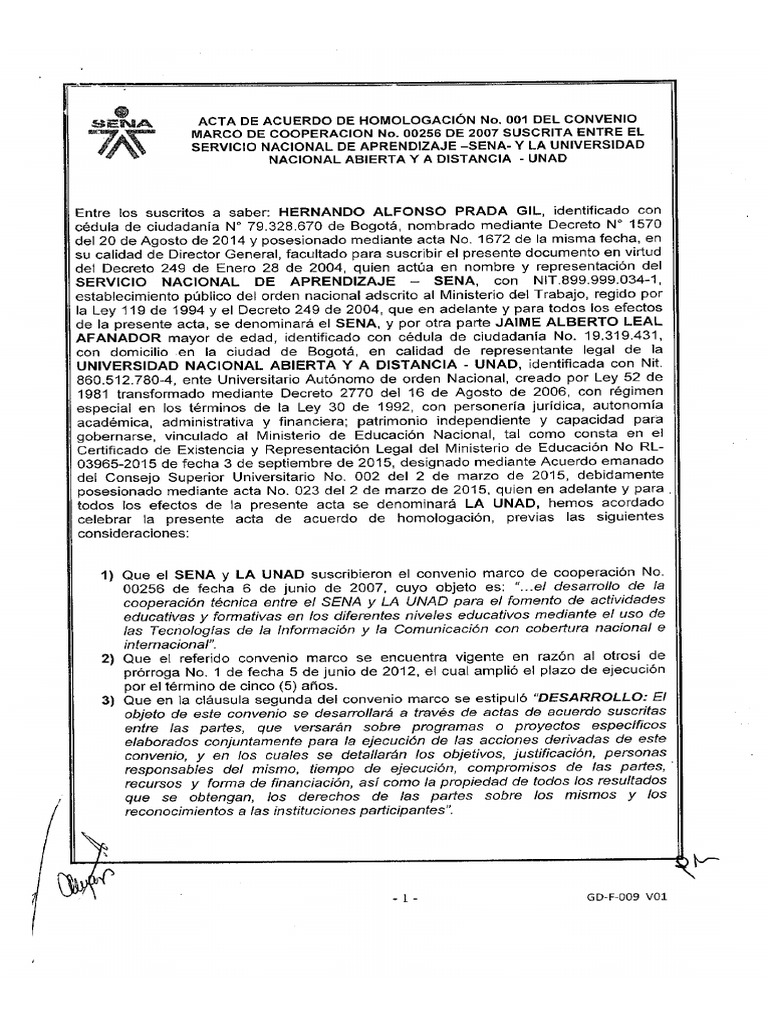 2.4 Convenio Sena-Unad | PDF