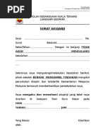 Contoh Surat Amaran Yang Dijana Daripada SSDM | PDF