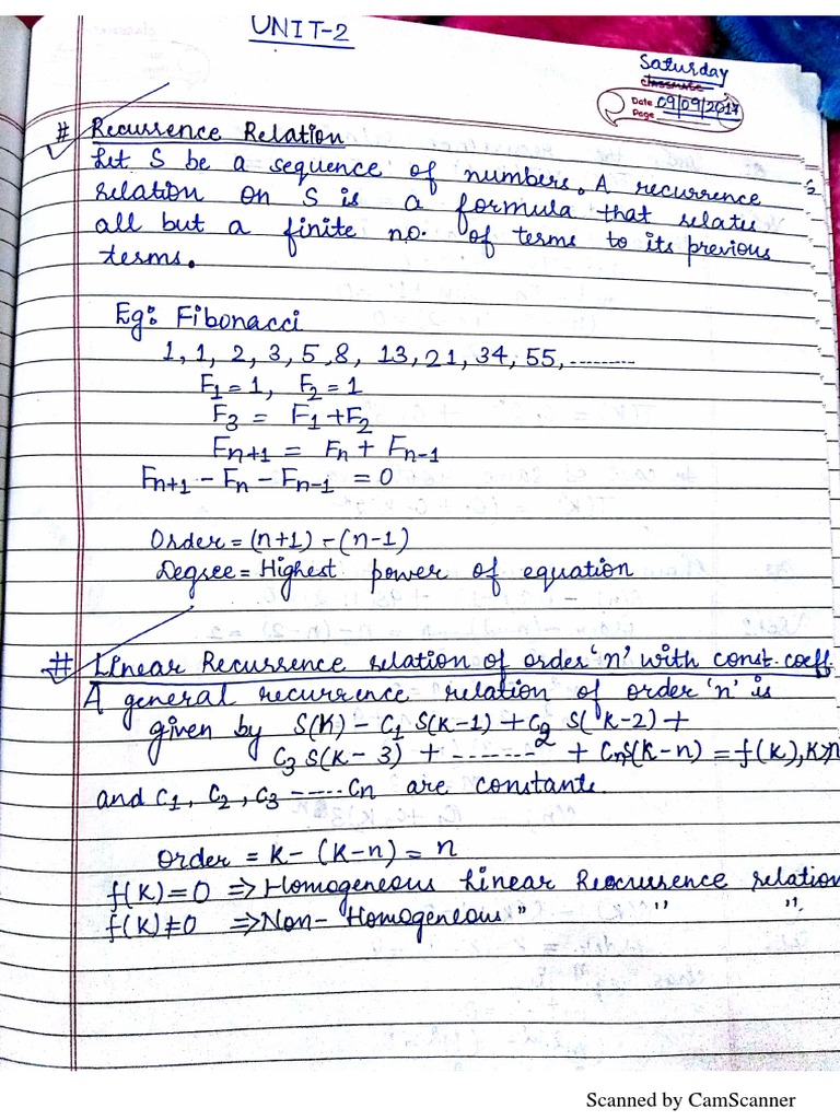 Maths Notes Unit2 | PDF