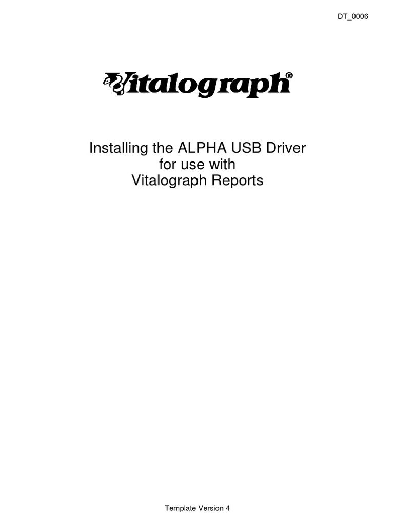 Installing ALPHA Driver for Vitalograph | PDF | Device Driver ...