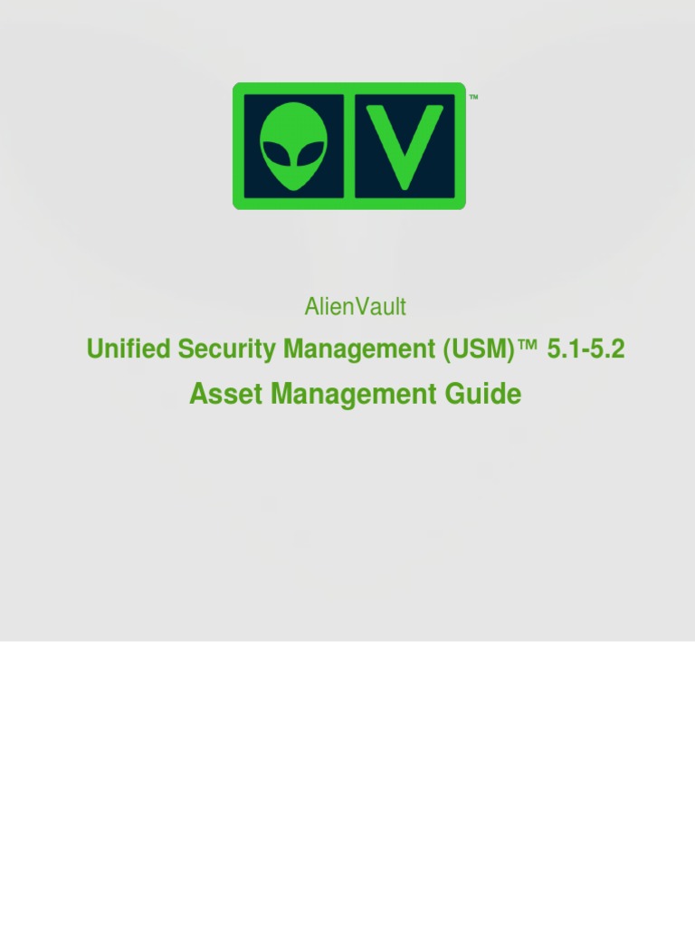 AlienVault USM 5.1 5.2 Asset Management Guide | PDF | Domain Name System | Computer Network