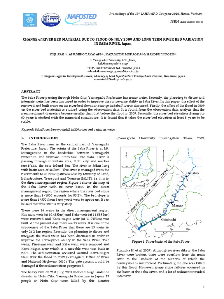 On River Bed Material Change Due To Flood On July 2009 in Saba River ...