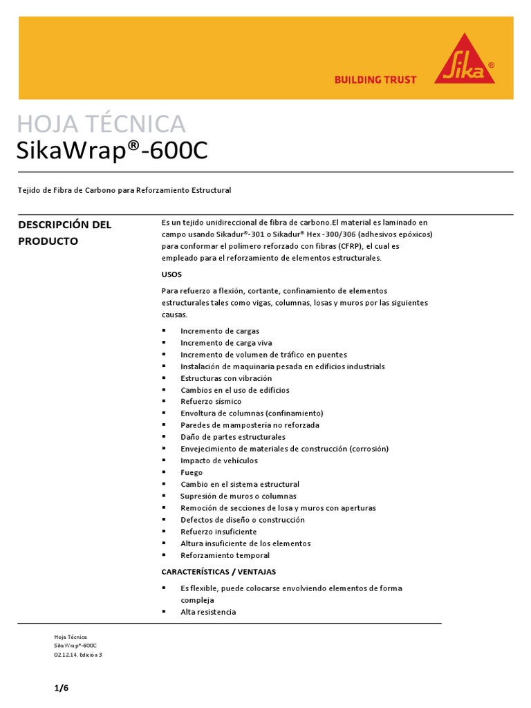 Ht-Sika Wrap 600c | PDF | Humedad | Hormigón