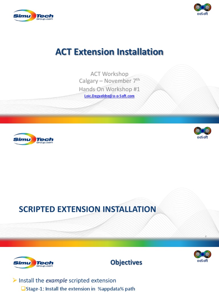 ACT Extension Installation Guide | PDF | Directory (Computing ...