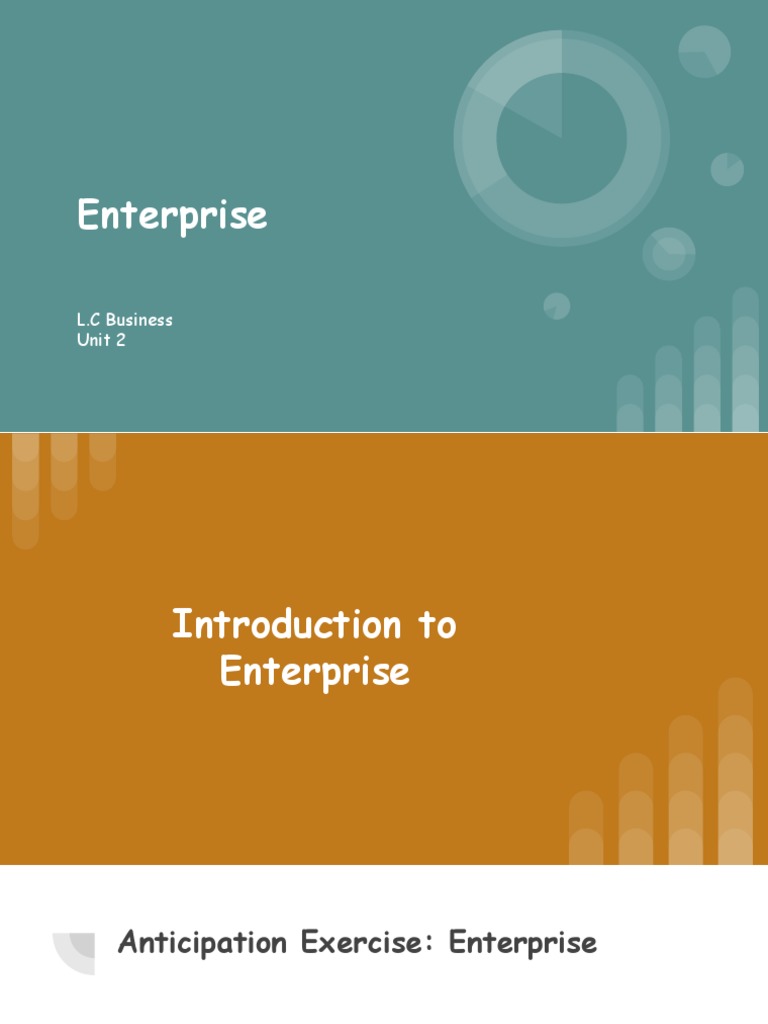 Intro To Enterprise | PDF | Entrepreneurship | Business (General)