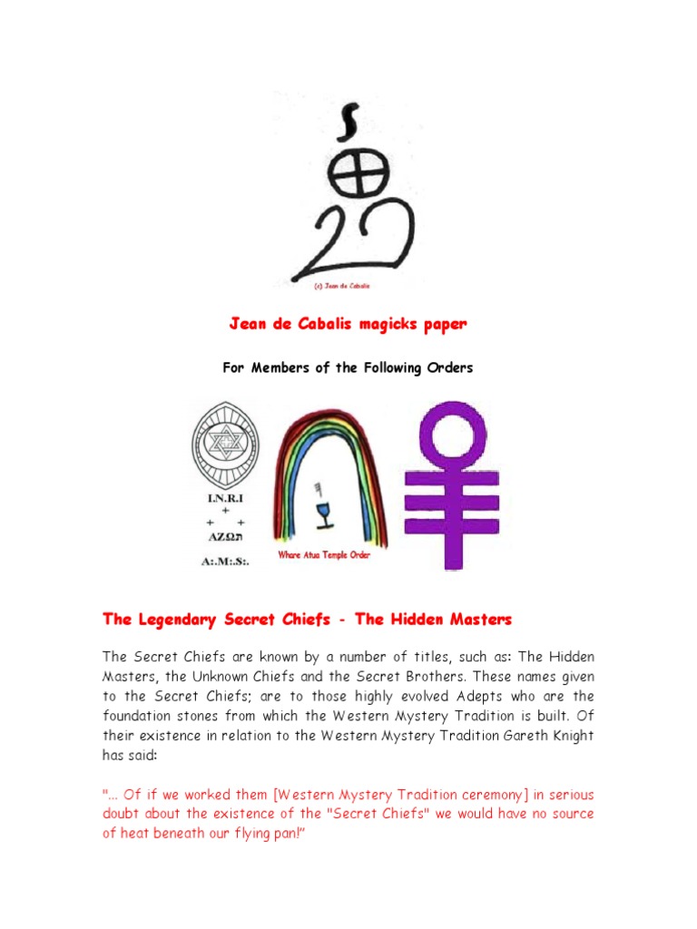 Secret Chiefs PDF | PDF | Esotericism | Western Esotericism