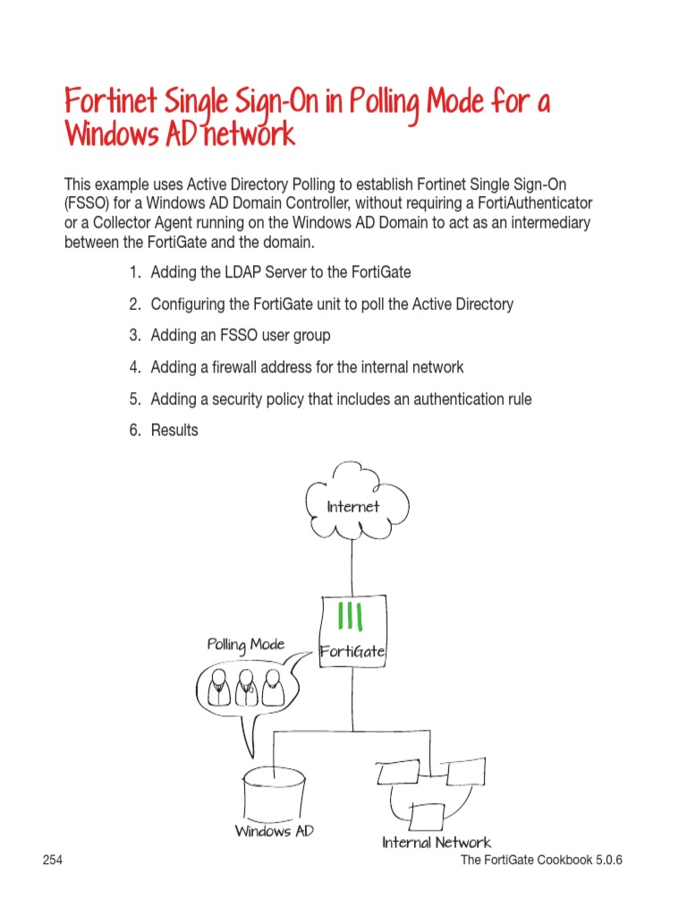 Fortinet Single Sign On Polling Mode Windows AD Network | PDF | Active ...