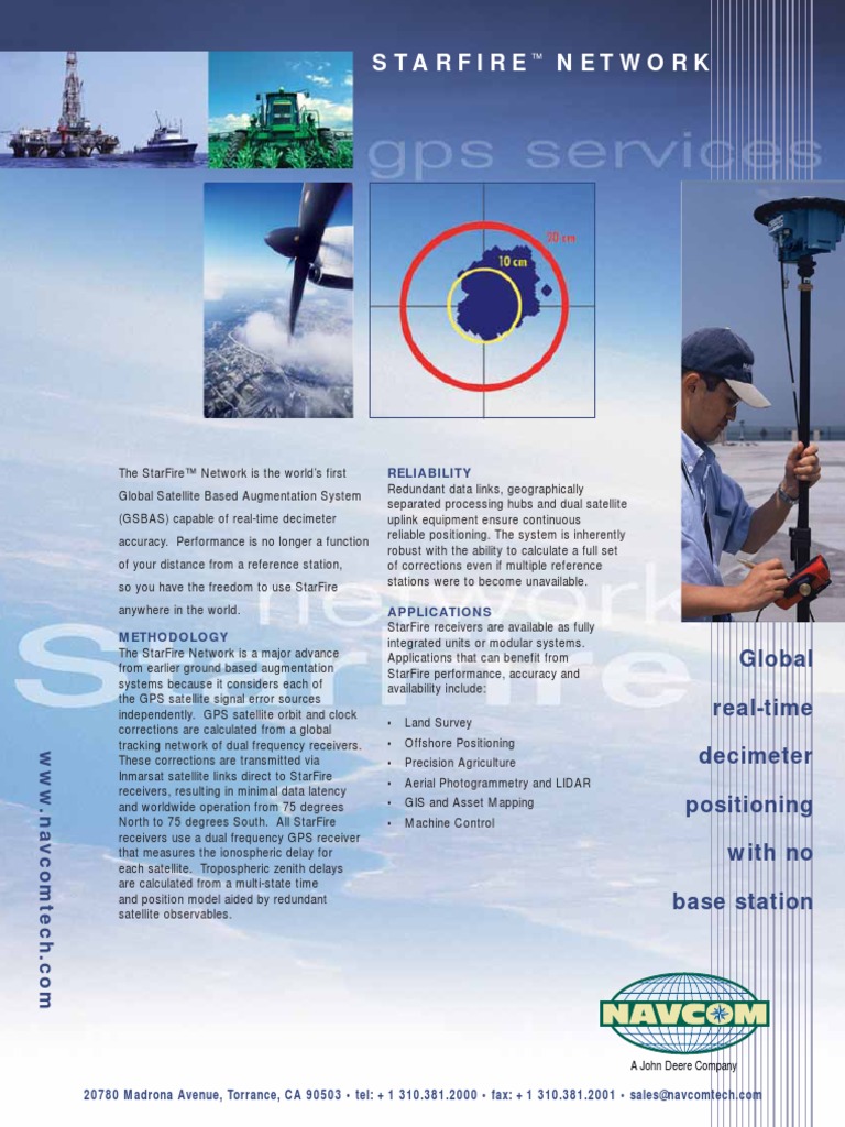 NAVCOM StarFire GPS Network PDF | PDF | Global Positioning System ...