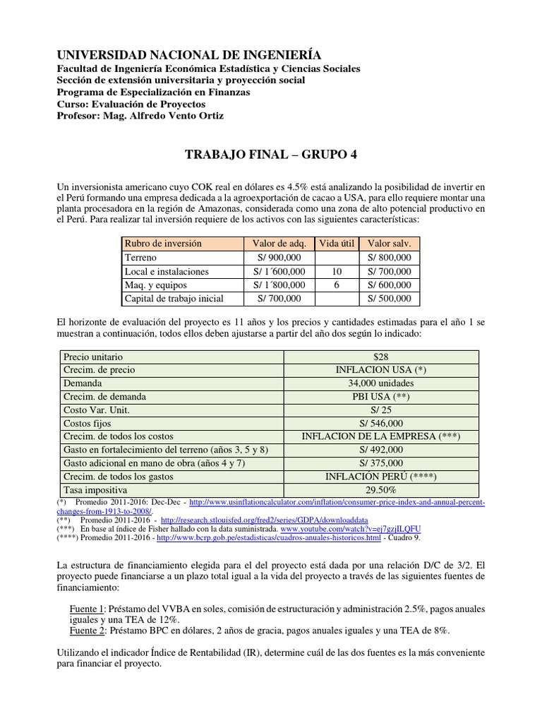 Taf - Grupo 4 | PDF | Análisis de sensibilidad | Precios