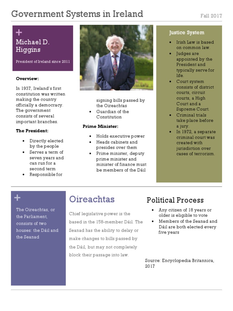 Goverment System of Ireland | PDF | Separation Of Powers | Public Law