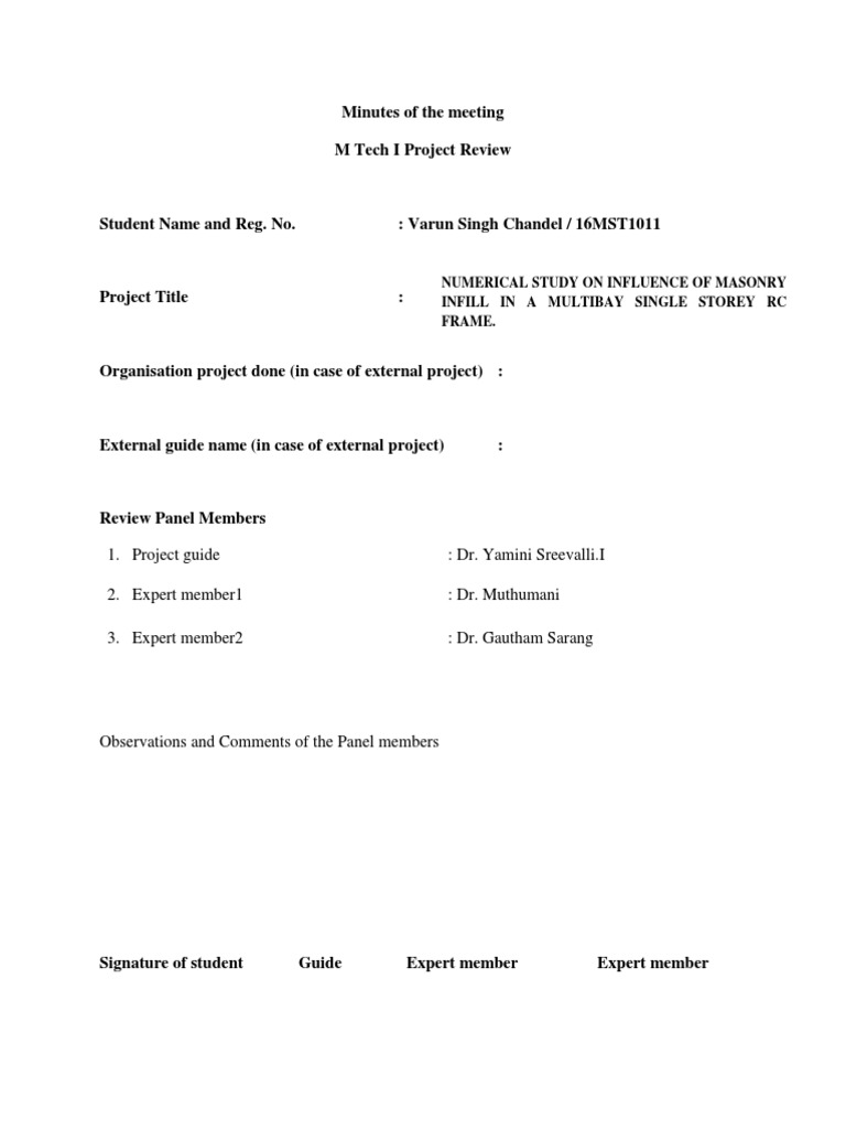 Project Guide Dr Yamini Sreevalli I 2 Expert Member1 Dr Muthumani