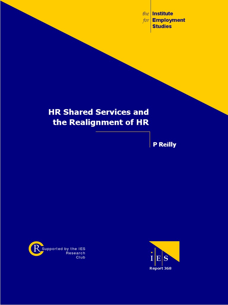 HR Shared Services and The Realignment of HR: Studies | PDF ...
