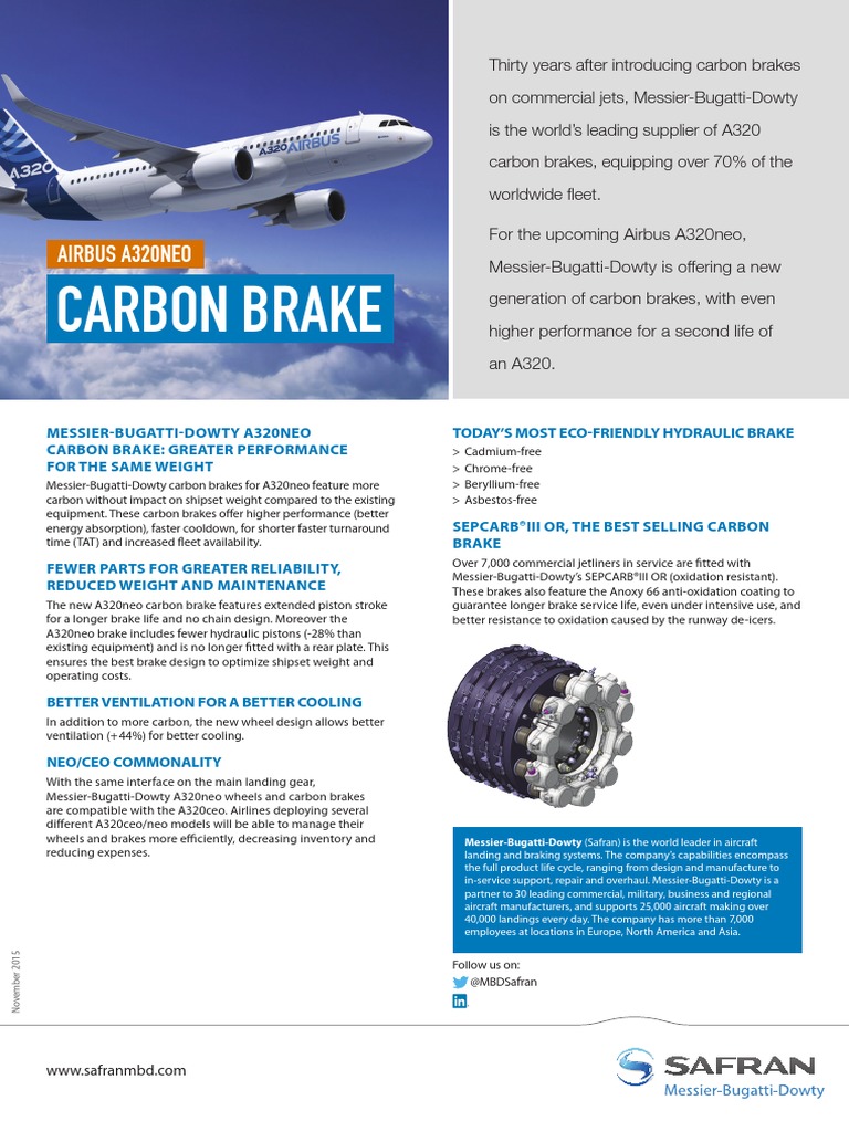 MBD A320neo Brake Insert Nov 15 Mid | PDF | Aviation | Aircraft