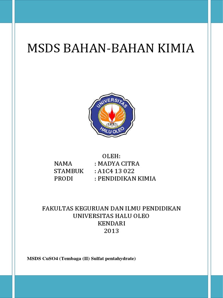 MSDS Bahan | PDF