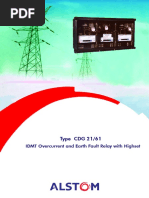 Overcurrent and Earthfault Relay Type CDG. Millenium Version | PDF ...