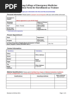 TransCelerate Curriculum Vitae Form | PDF | Health Care | Medicine