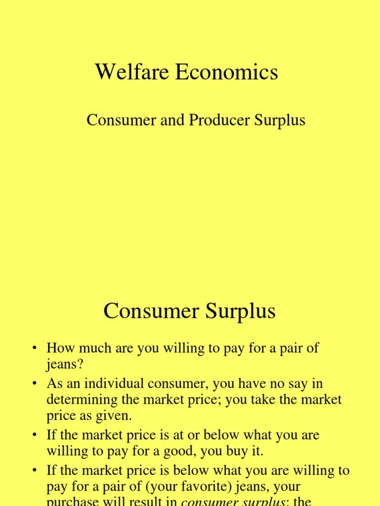 Consumer and Producer Surplus Explained | PDF | Economic Surplus ...