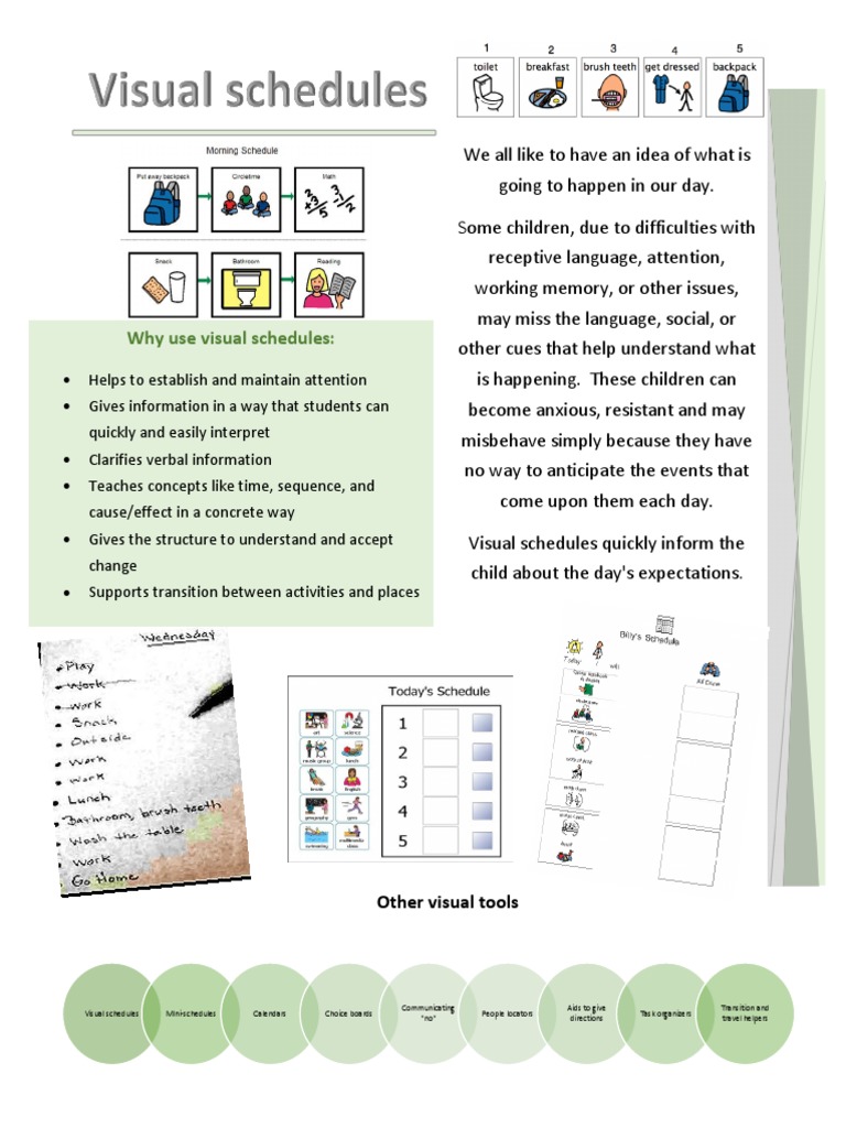 Visual Schedules | PDF | Attention | Applied Psychology