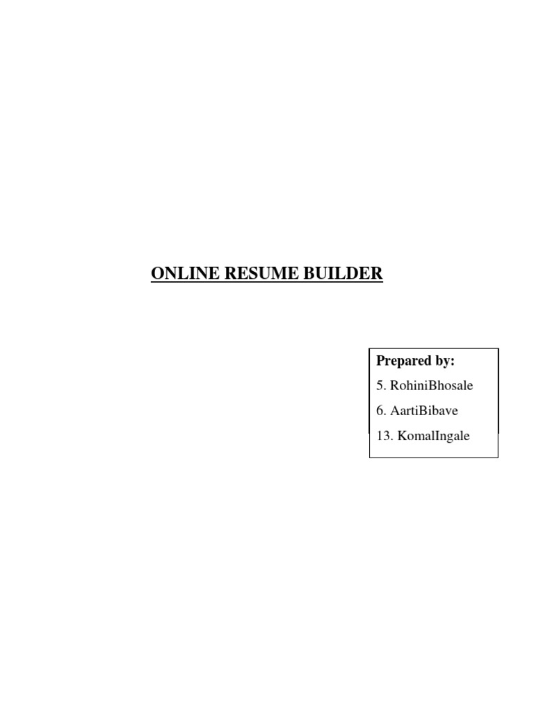 Online Resume Builder | PDF | Résumé | Business Process