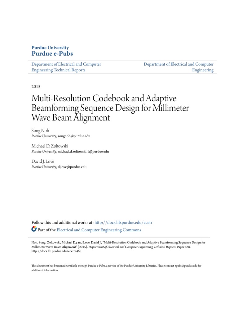 Multi-Resolution Codebook and Adaptive Beamforming Sequence Design For Millimeter Wave Beam ...