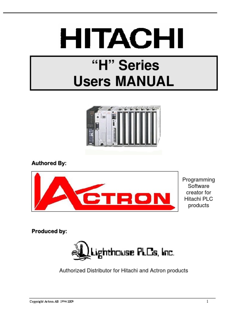 Hitachi Users Manual LPI | PDF | Programmable Logic Controller ...