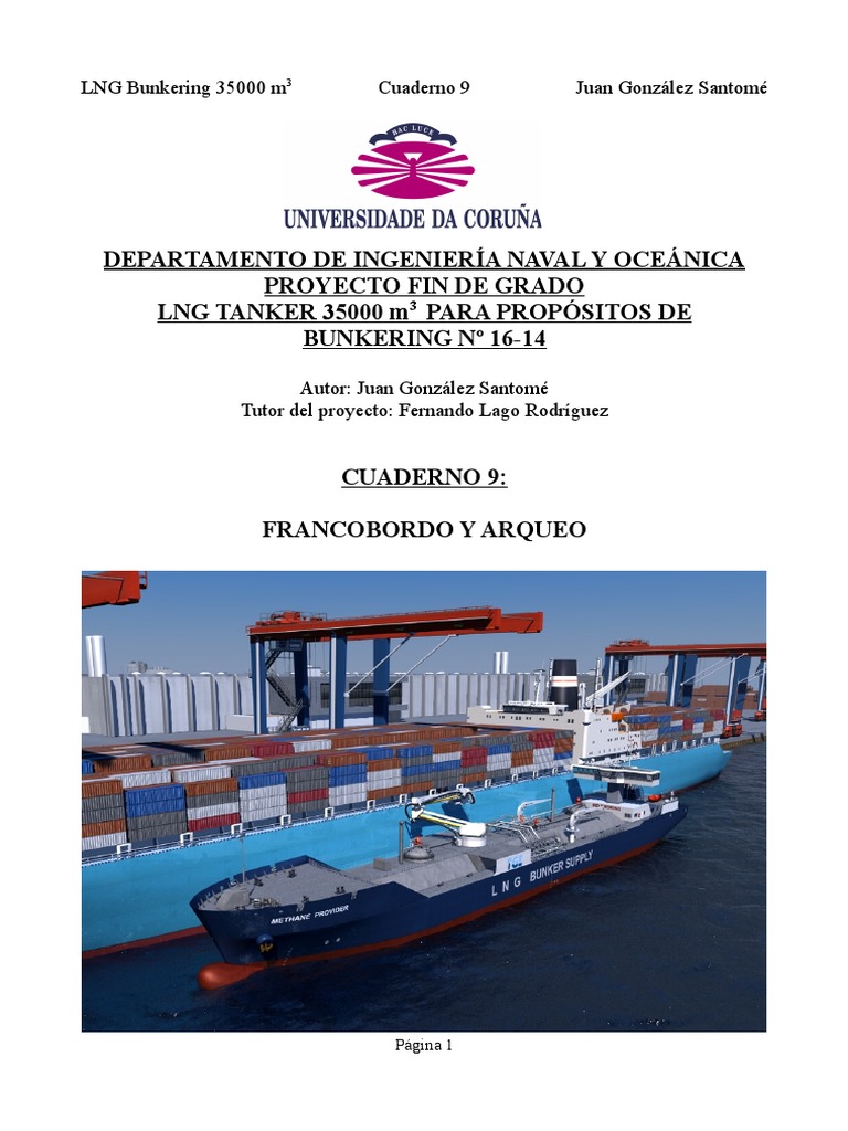 Arqueo y Francobordo 2 | PDF | Gas natural licuado | Envío