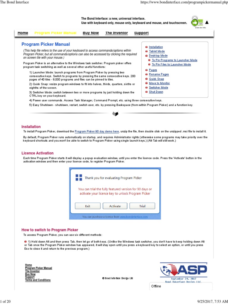 The Bond Interface | PDF | Computer Keyboard | Graphical User Interfaces
