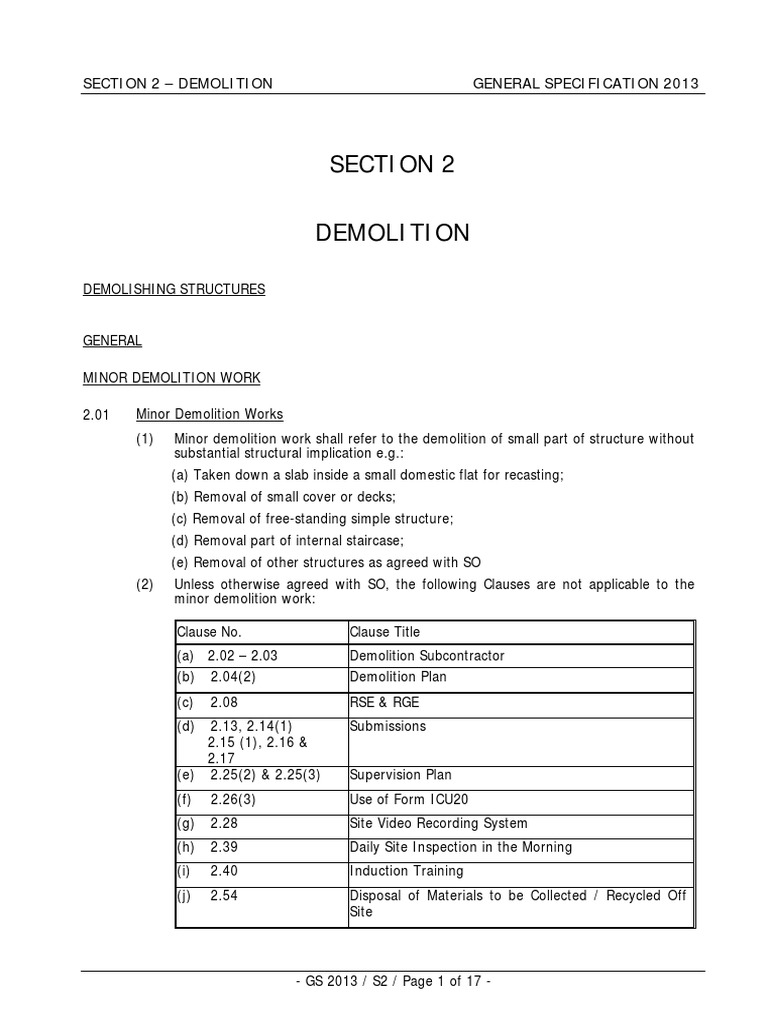 Demolition Works Requirements: A Comprehensive Guide to Demolition ...