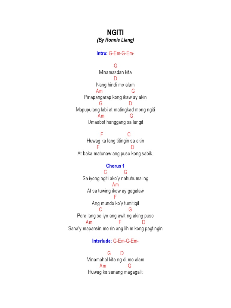 NGITI (By Ronnie Liang)