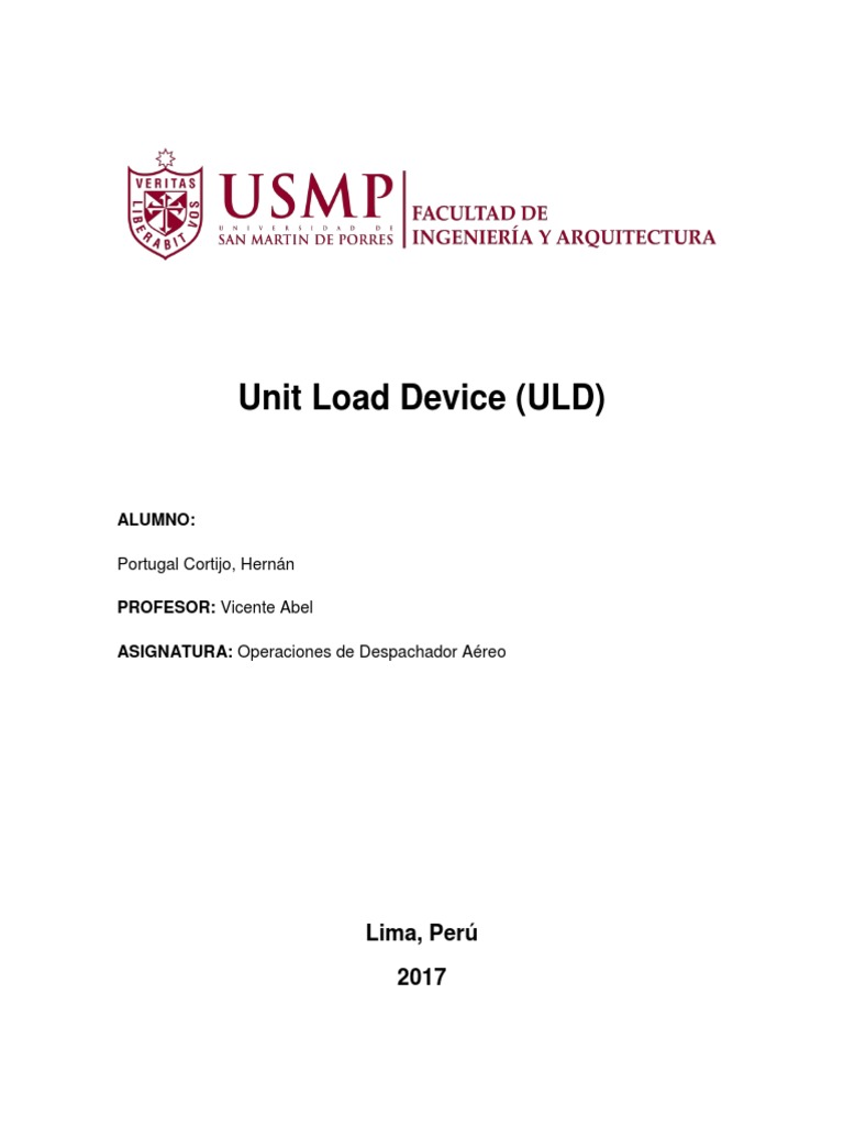 ULD | PDF | Aviación | Industrias