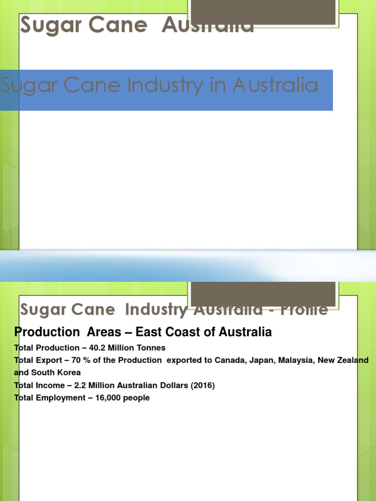 Sugar Cane Industry Australia | PDF | Science & Mathematics ...