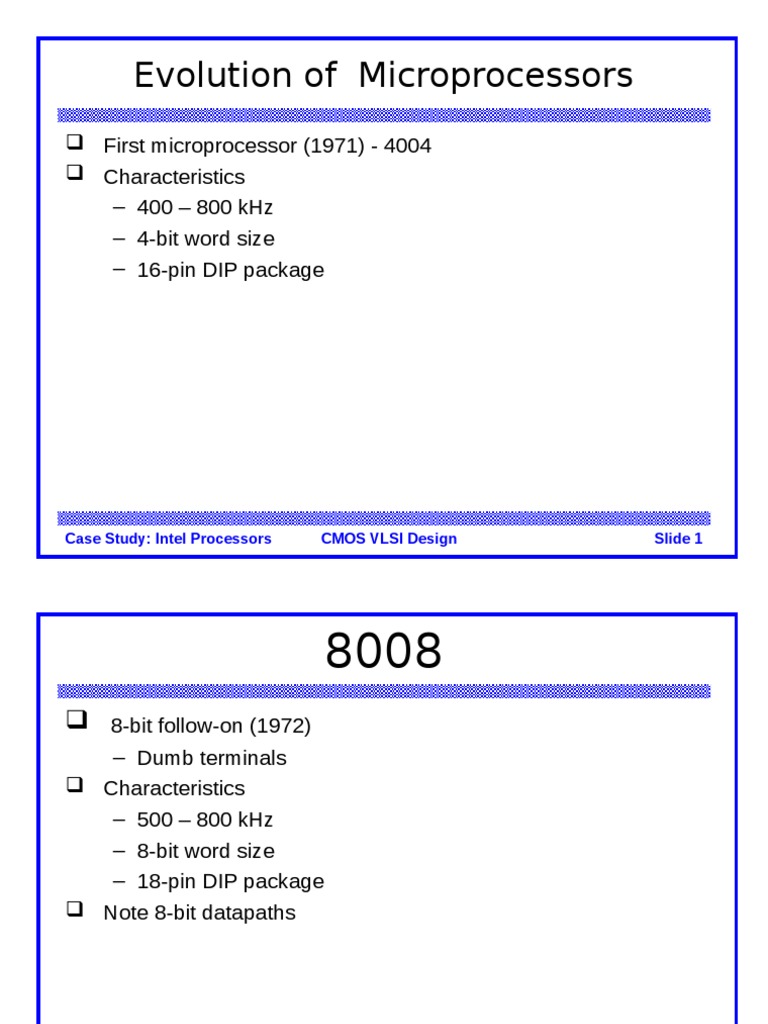 Evolution of Microprocessors | PDF | Computers