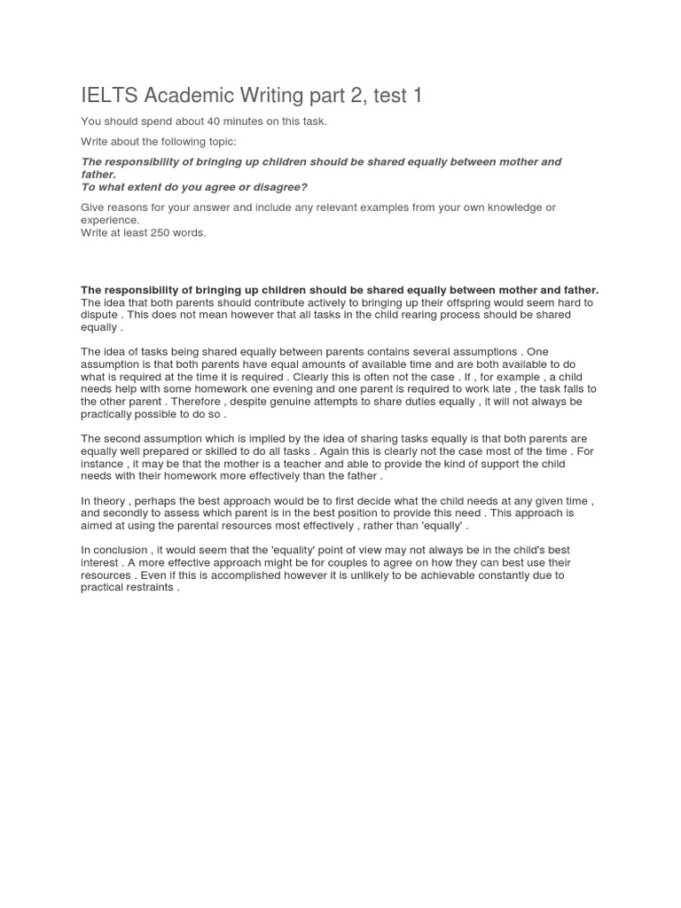 IELTS Academic Writing Part 2 | PDF