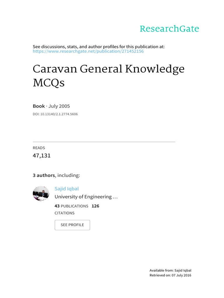 MCQS FPSC PDF | PDF | Rock (Geology) | Balance Of Trade