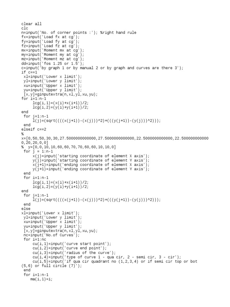 Welding Matlab Code | PDF | Cartesian Coordinate System | Differential ...
