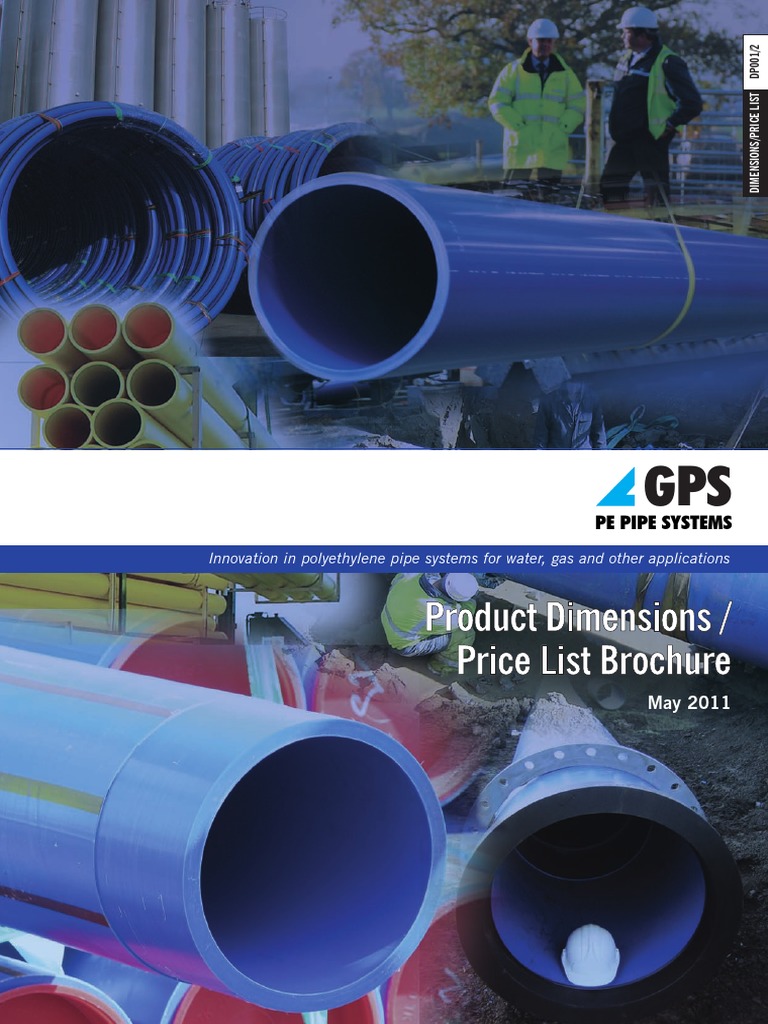 GPS PE Pipe Systems Dimensions | Pipe (Fluid Conveyance) | Polyethylene