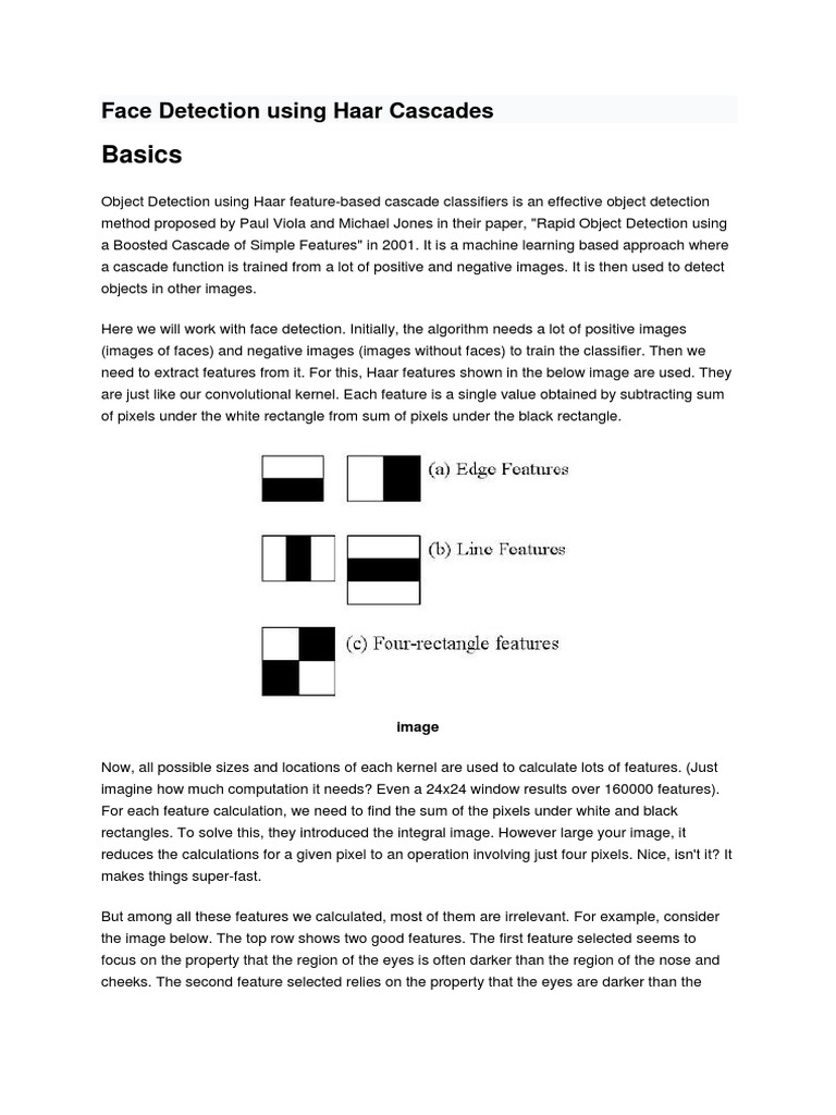 Face Detection Using Haar Cascades | PDF | Computer Programming | Futurology