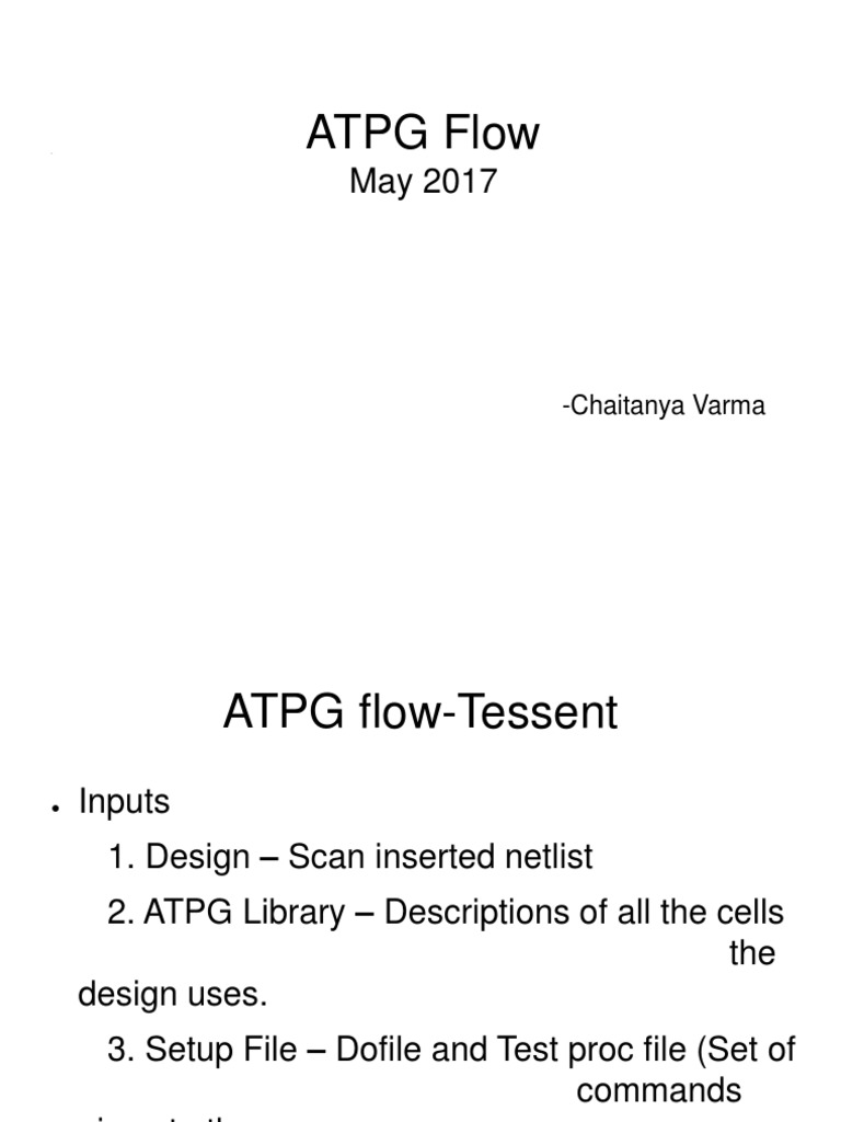 ATPG Tool Flow | PDF | Digital Electronics | Electrical Engineering