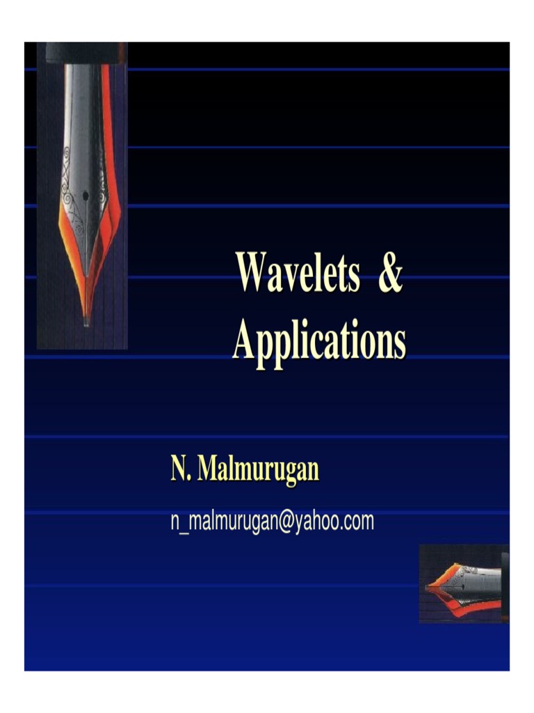 Wavelets | PDF | Wavelet | Fourier Analysis
