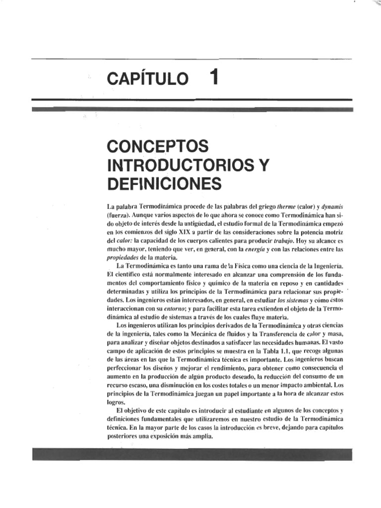 1 Conceptos Introductorios y Definiciones Fundamentos de Termodinamica Tecnica Moran Shapiro ...