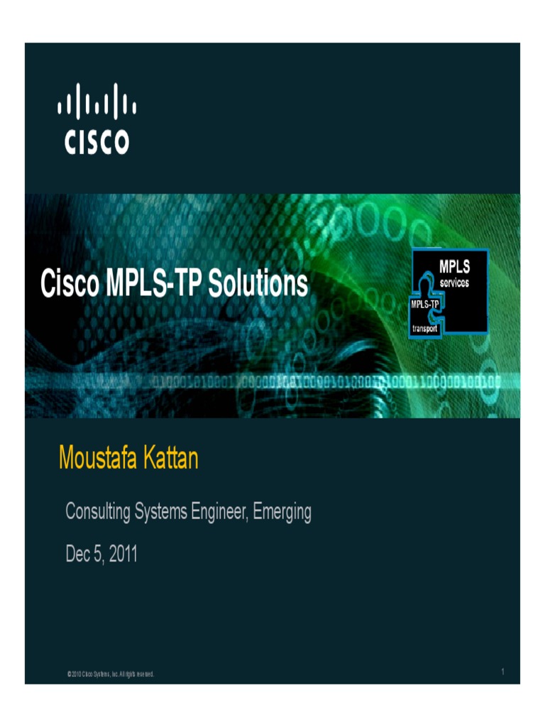 CISCO MPLS-TP Solutions PDF | PDF | Multiprotocol Label Switching ...